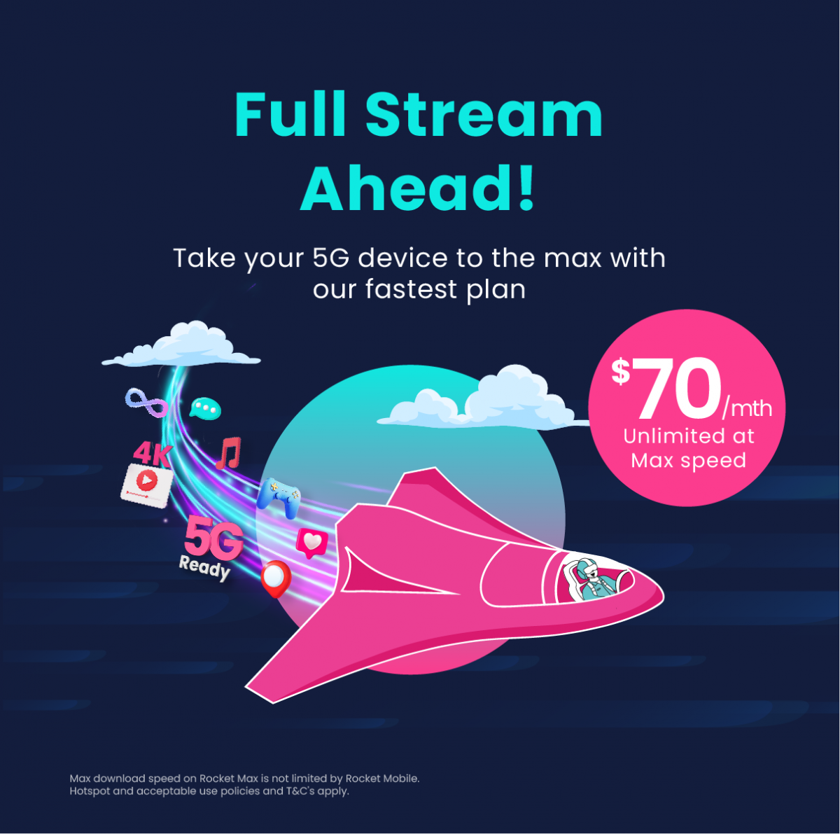 Rocket Mobile: Unlimited Mobile Data Plans